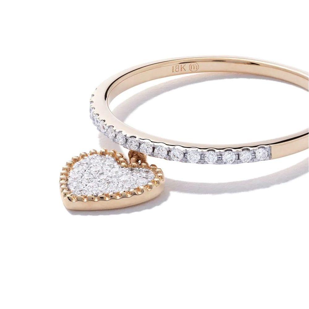 Heart Beading Pave Ring – AS29